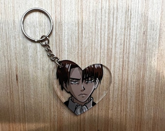 Levi Attack on Titan Keychain - Etsy