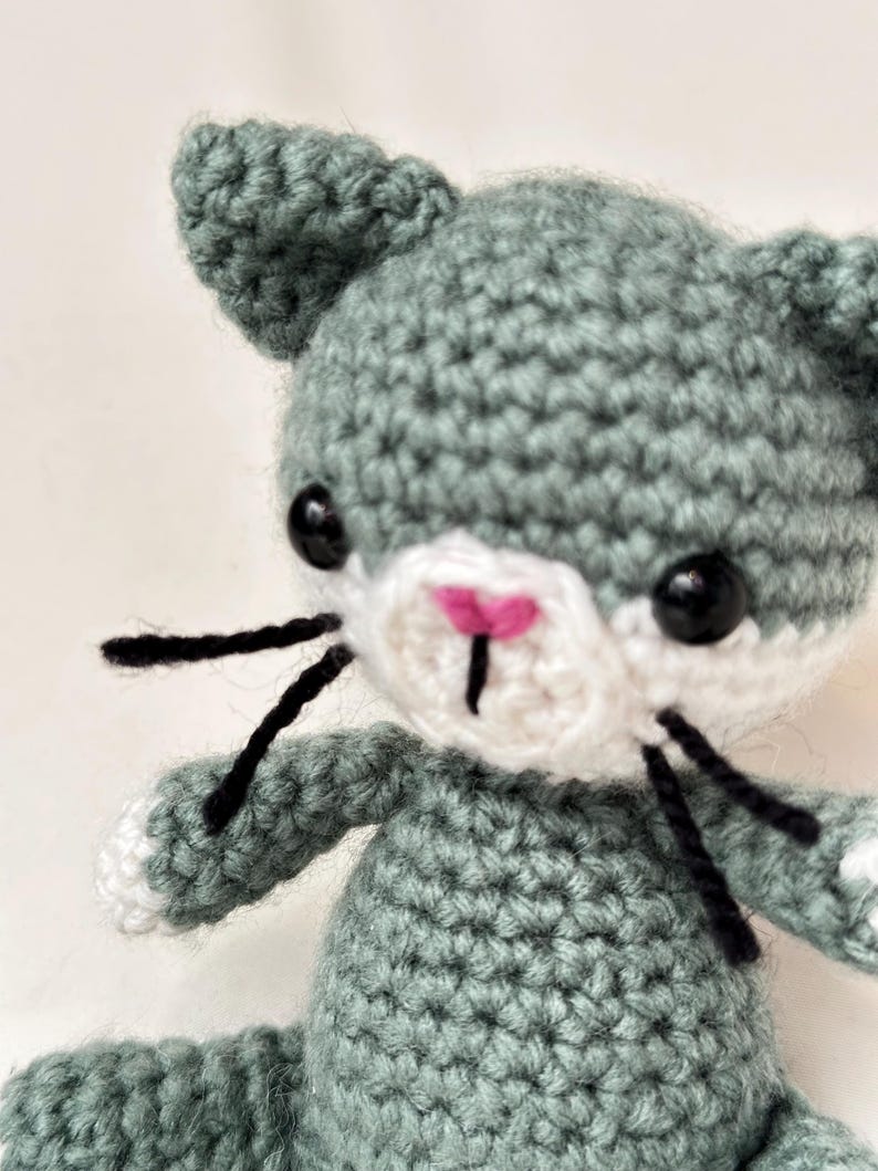 Crochet Amigurumi Cat Stuffed Animal Plushie - Etsy
