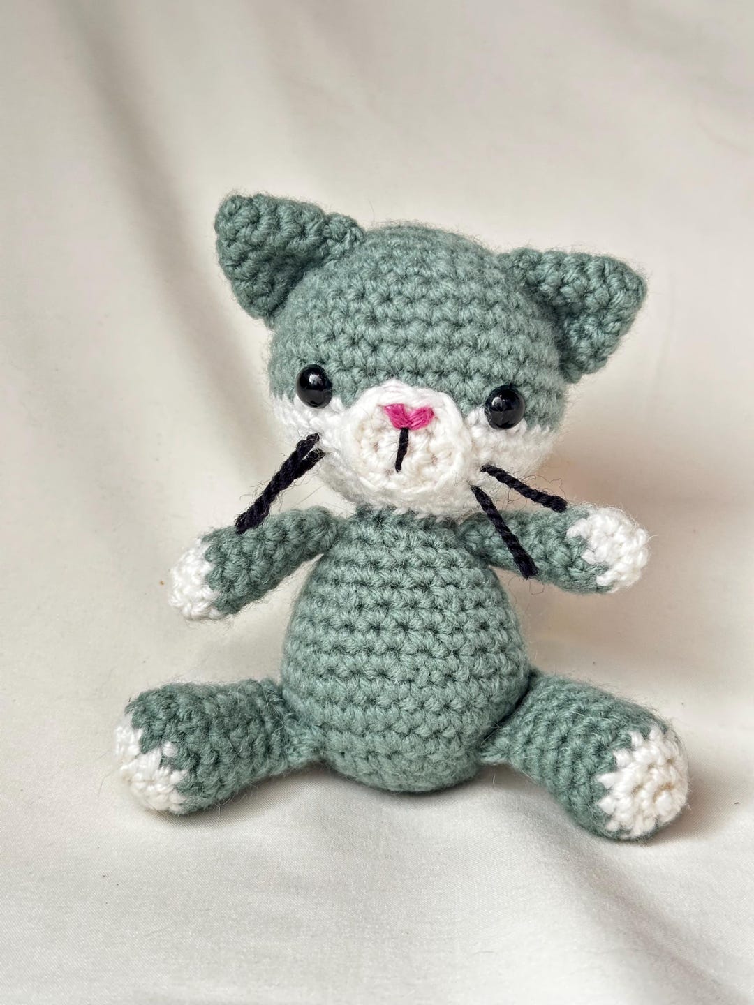 Crochet Amigurumi Cat Stuffed Animal Plushie - Etsy