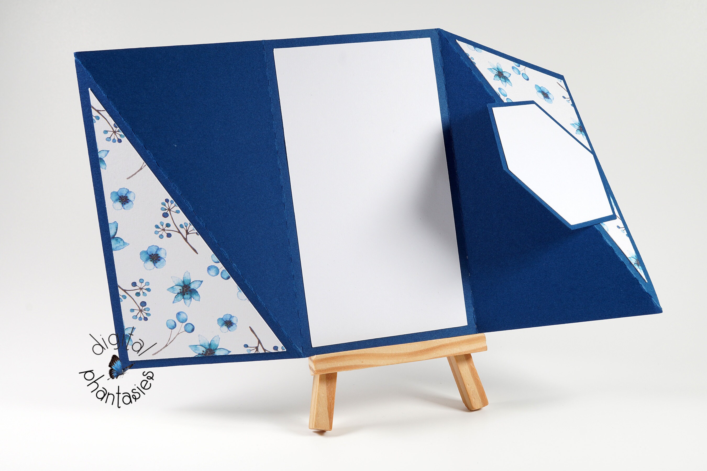 Twisted Gatefold Card With Envelope SVG Cutting File Project for Cricut ...