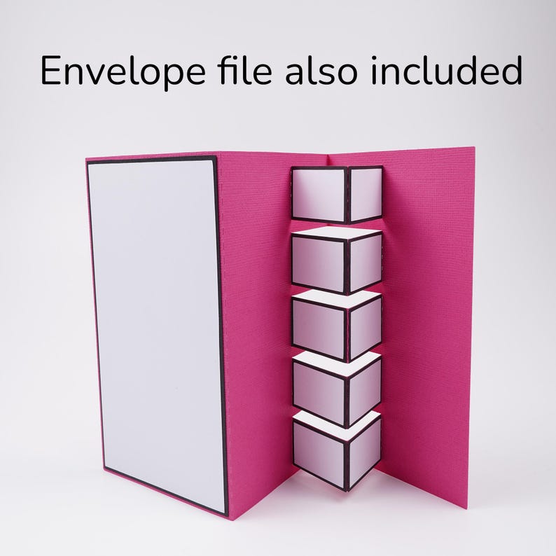5 Step Building Block Pop up Card SVG, Fun Fold, 3D Fancy Card Template ...