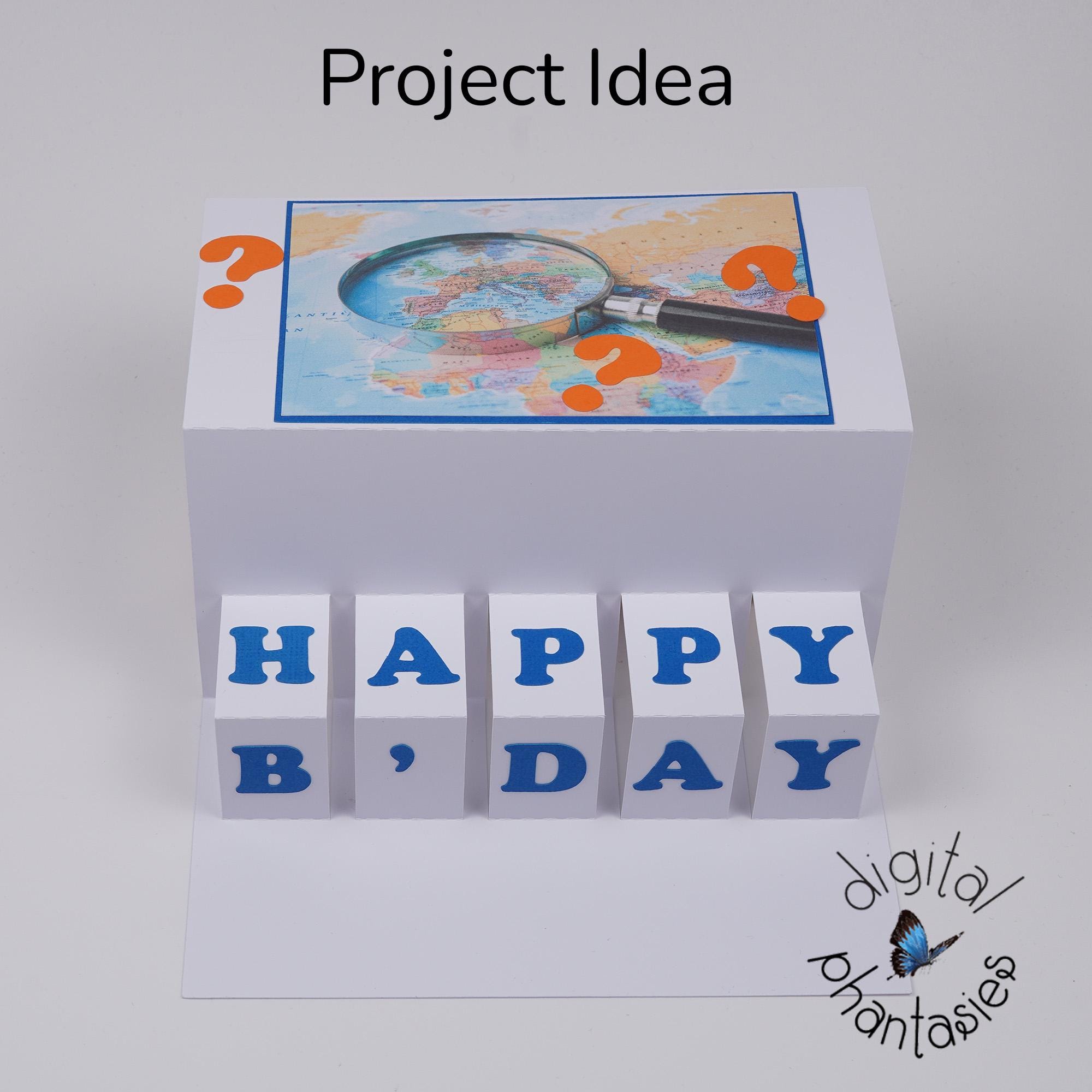 5 Step Building Block Pop up Card SVG, Fun Fold, 3D Fancy Card Template ...