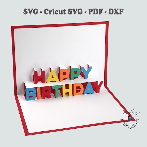 Pop up Card Svg - Etsy