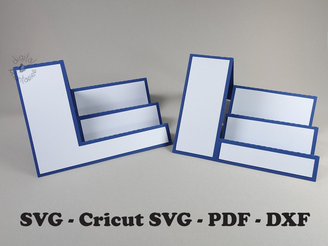 SVG Side Step Card With Envelope Cutting Files - Etsy