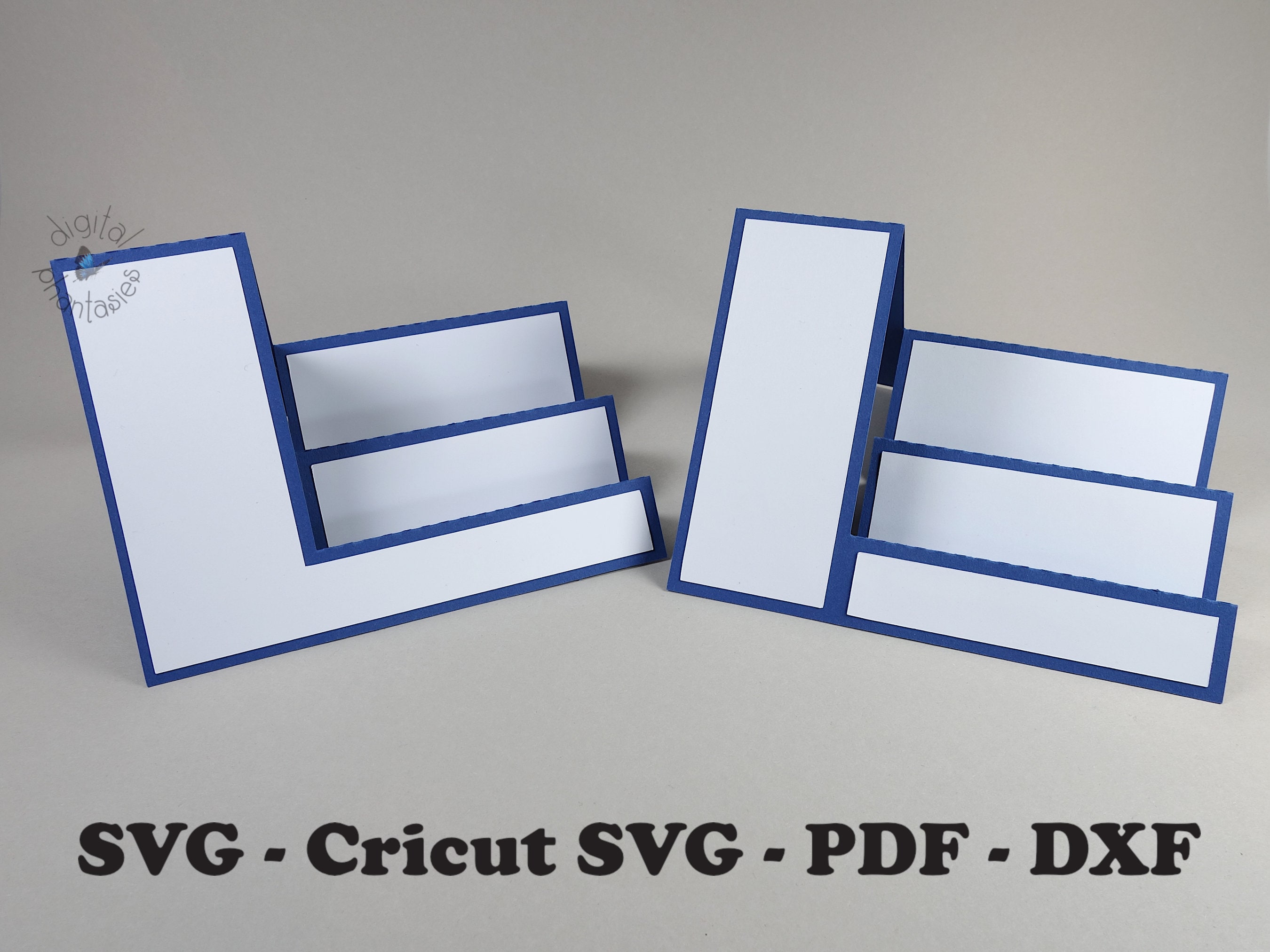 SVG Side Step Card With Envelope Cutting Files - Etsy Australia