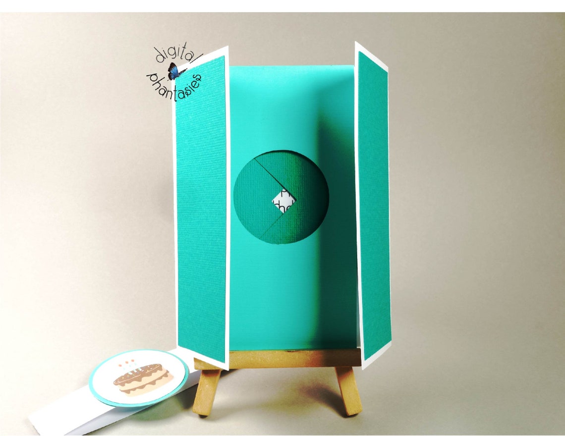 SVG Happy Birthday Shutter Card Instant Digital Download File - Etsy