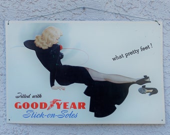 Pinup Tin Sign - Etsy
