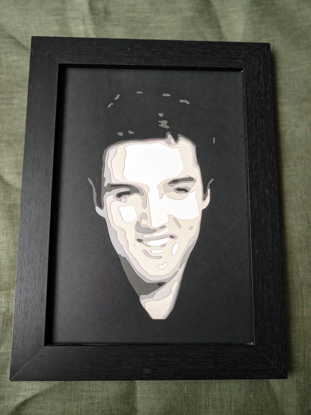 Elvis Aaron Presley, A4 Papercut Art, Layered Paper Wall Decor - Etsy UK