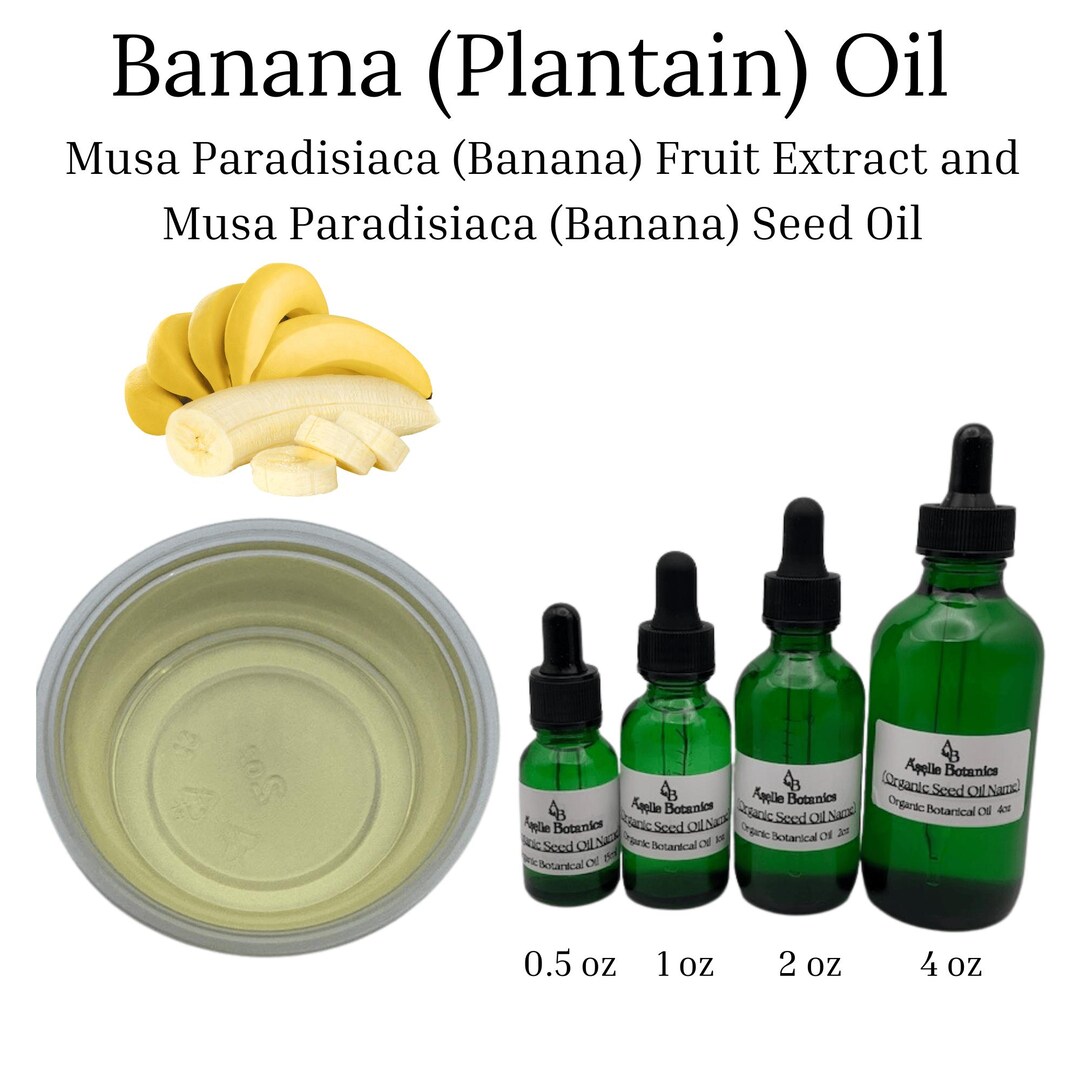 Pure Organic Banana (plantain) Oil - 100% Botanical Plant Oil - Etsy