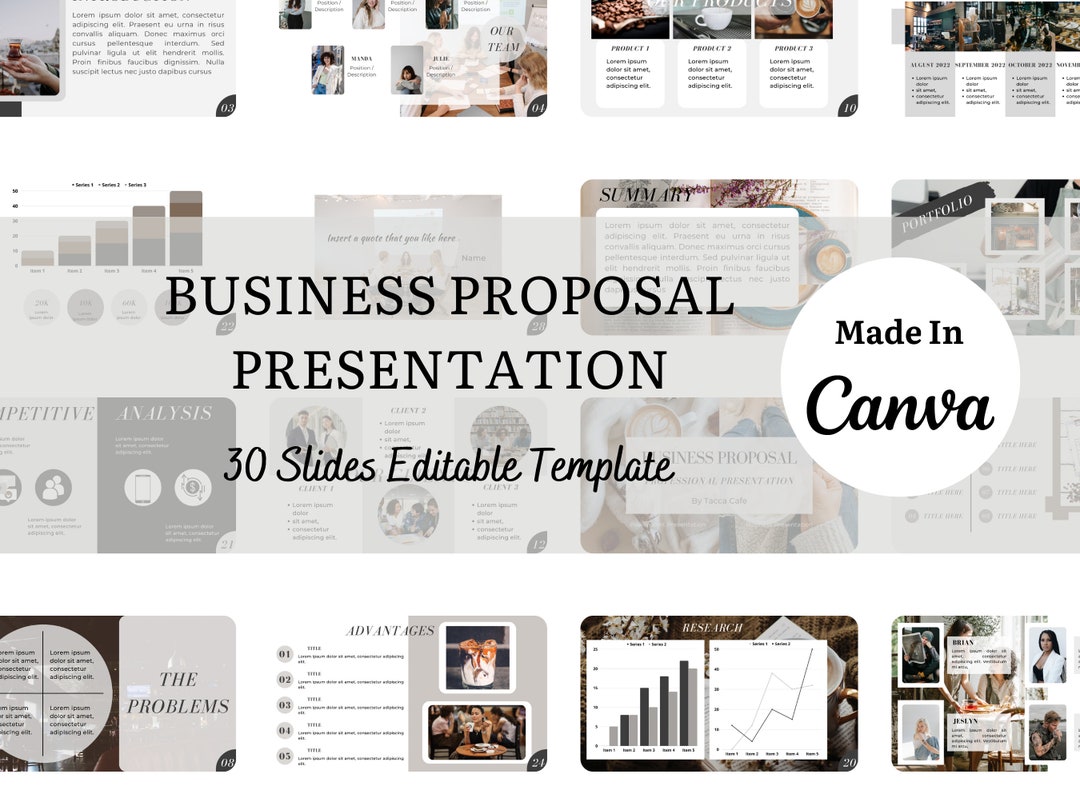 Project Proposal Webinar Template, Project Presentation, Canva Template ...