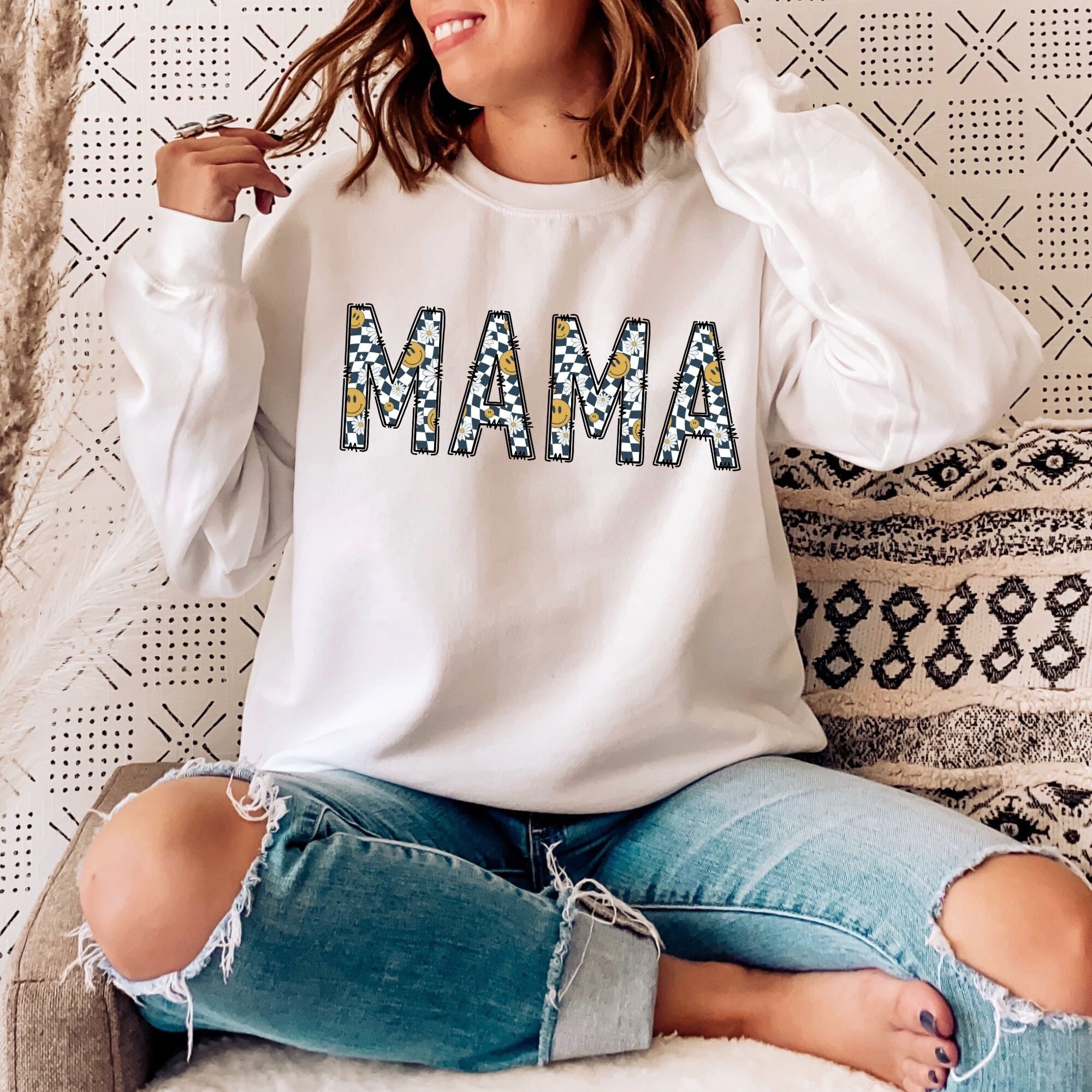 Retro Checkered Mama PNG, Mama Checkered, Mama Shirt Design, Retro Mama ...