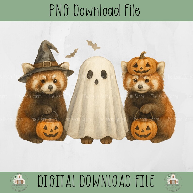 Halloween Red Panda Png, Cute Panda PNG, Halloween Shirt, Trendy Png ...
