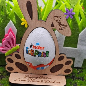 Personalised Easter Bunny, Easter Rabbit, Kinder Egg Holder - Etsy