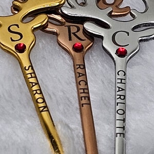 Personalised Reindeer Shaped Hot Chocolate Spoon - Etsy UK