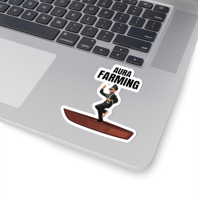 Aura Farming Stickers, Aura Farming Boy Dancing on Boat Kiss-cut ...