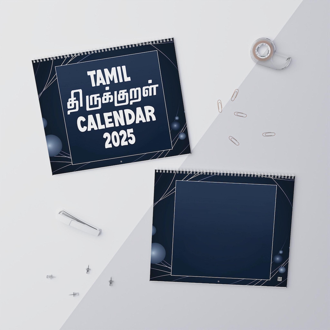 Tamil Calendar Thirukural Powerful Words Tamil Wall Calendars (2025) - Etsy