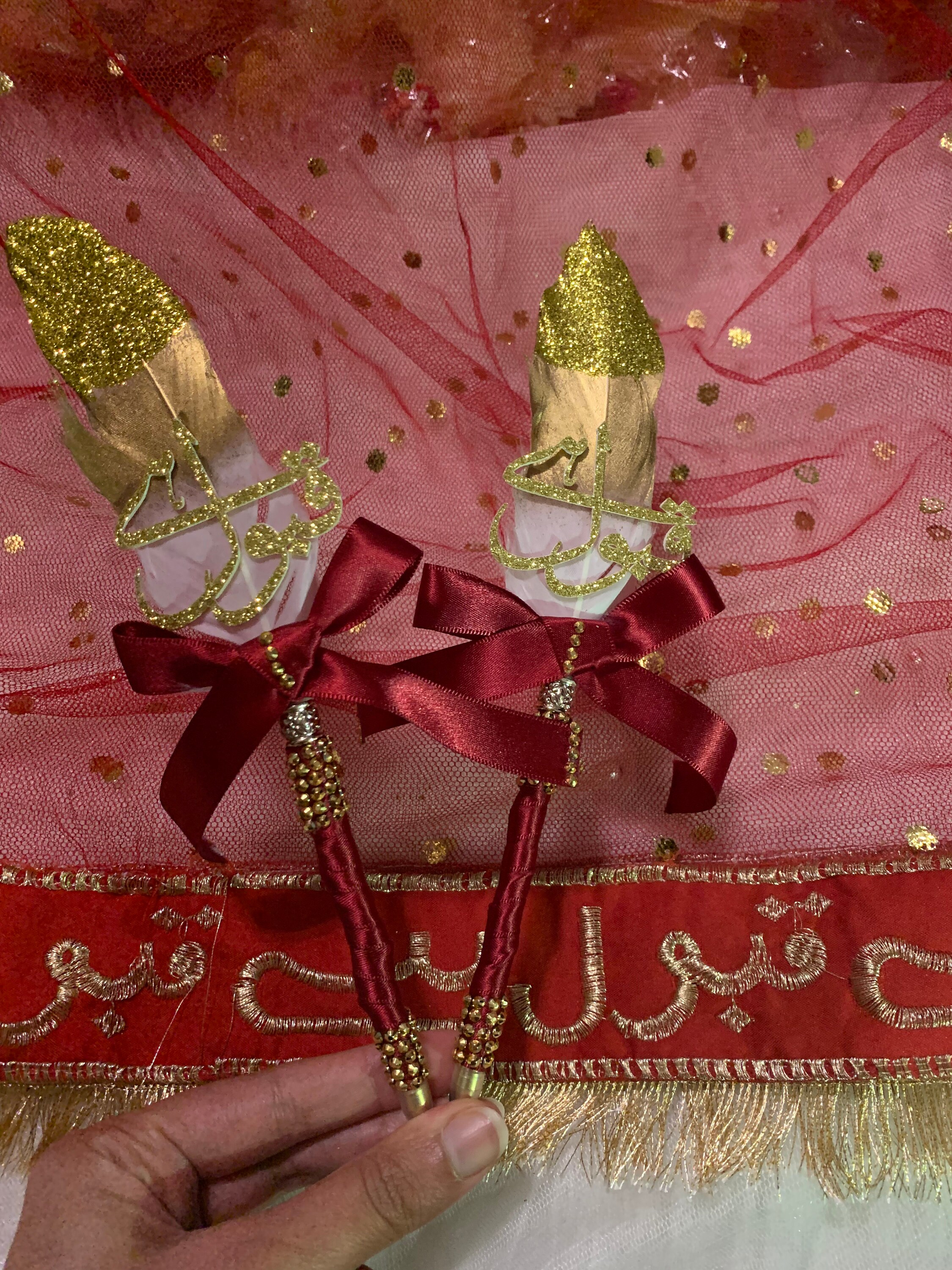 Red Wedding Nikkah Bridal Dupata/qabool HAI Dupata/shadi Nikkah ...