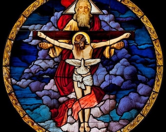 Holy Trinity V6 Poster Print Art Home Wall Decor Catholic Painting - Etsy