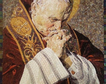 Saint John Paul II V8 Poster Print Art Home Wall Decor Catholic ...