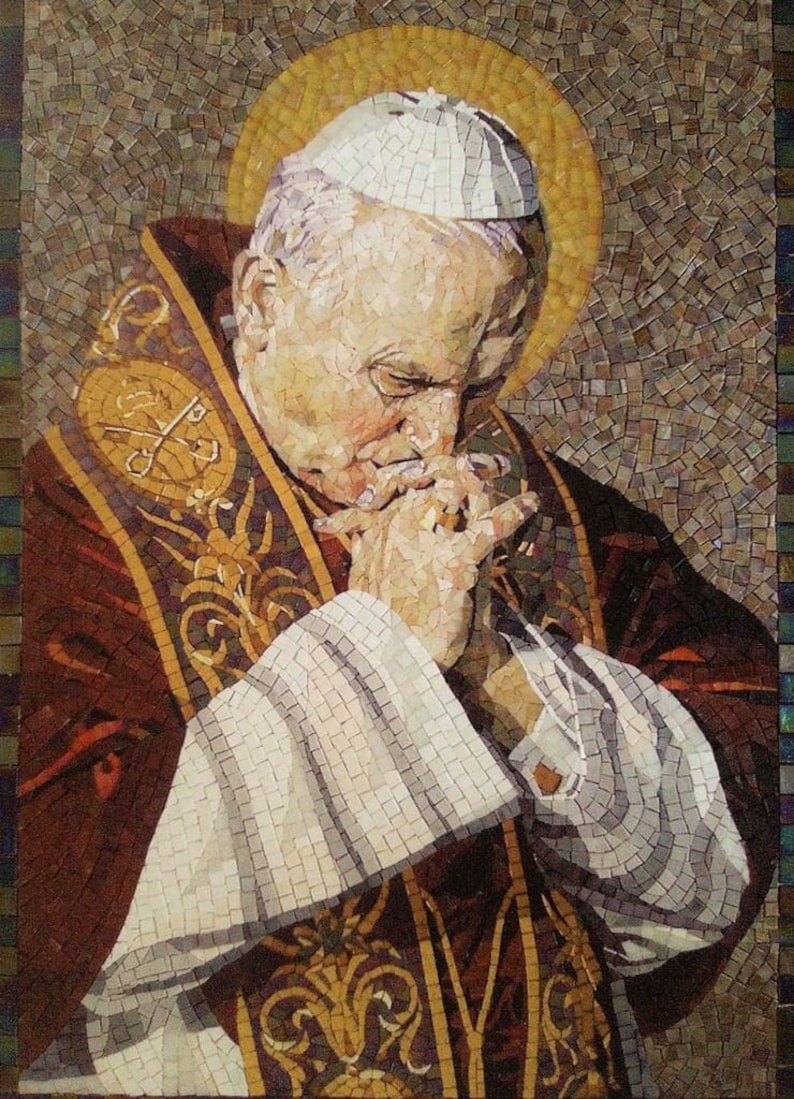Saint John Paul II V8 Poster Print Art Home Wall Decor Catholic ...