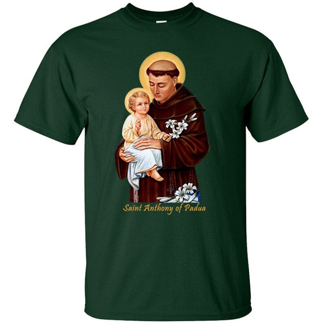 Saint Anthony of Padua V3 DTG PRINT Men Tshirt S M L XL 2XL 3XL 4XL 5XL - Etsy