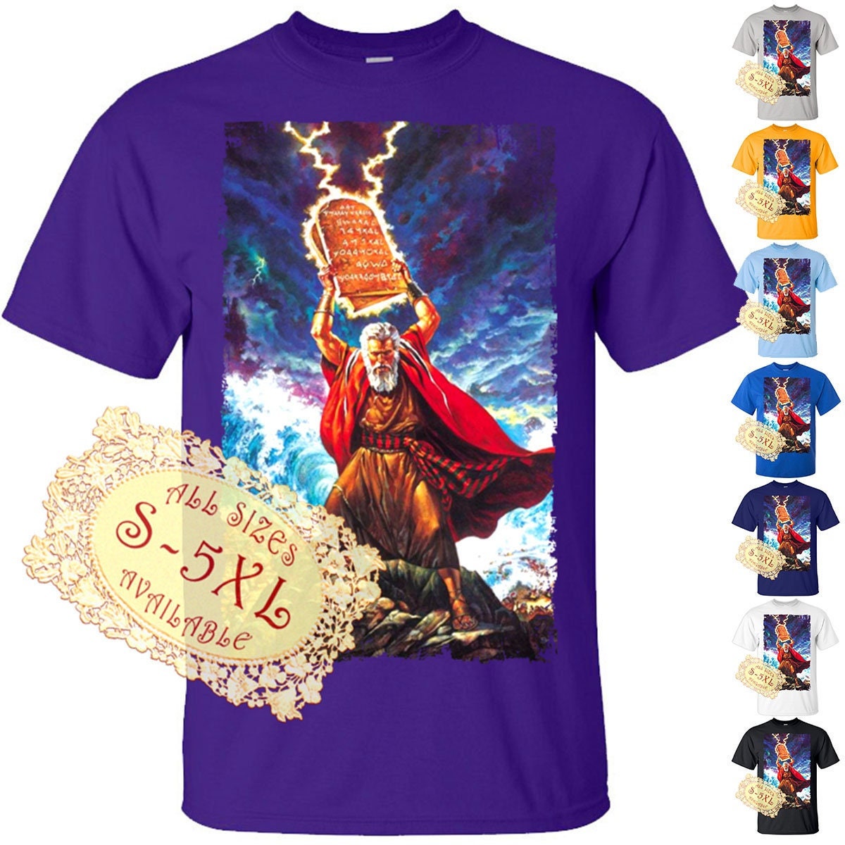 Moses V14 DTG PRINT Men Tshirt S M L XL 2XL 3XL 4XL 5XL - Etsy