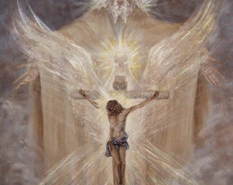 Holy Trinity V6 Poster Print Art Home Wall Decor Catholic Painting - Etsy