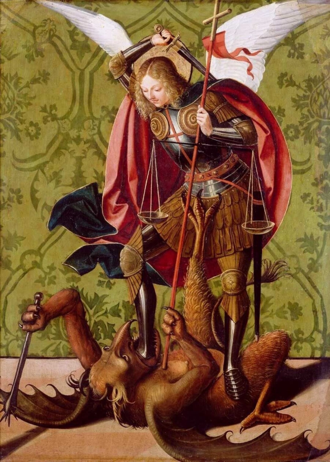 Saint Michael the Archangel Destroy Devil V25 Poster Print Art Home ...