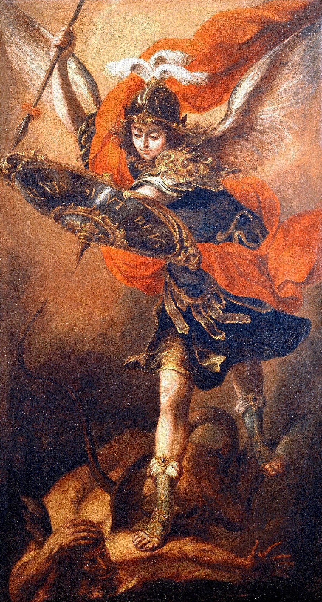 Saint Michael the Archangel Destroy Devil V16 Poster Print Art Home ...