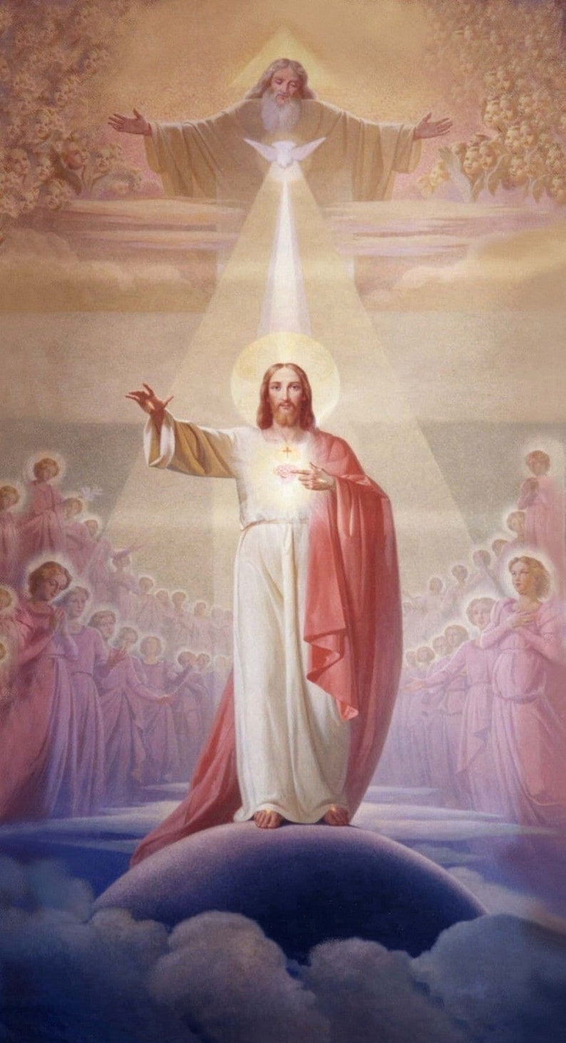 Holy Trinity V11 Poster Print Art Home Wall Decor Catholic Painting - Etsy