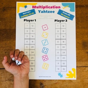 Math Dice Game Bundle | Multiplication, Addition and Number Recognition ...