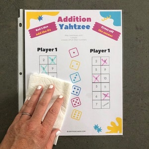 Addition Dice Game for Kids | Instant Download | Fun and Easy Game to ...