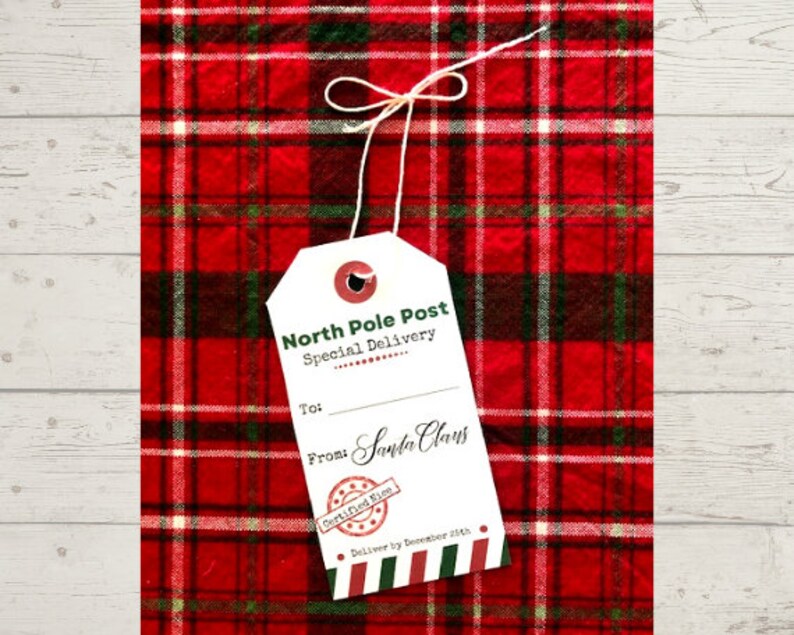 Santa Gift Tags | Printable Tags for Christmas | From Santa | Special ...