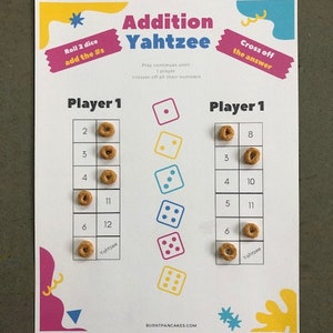 Addition Dice Game for Kids | Instant Download | Fun and Easy Game to ...