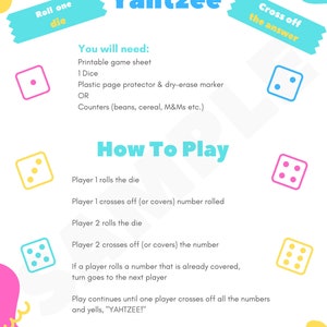 Number Recognition Dice Game | Learn Numbers 1-6 | Preschool ...