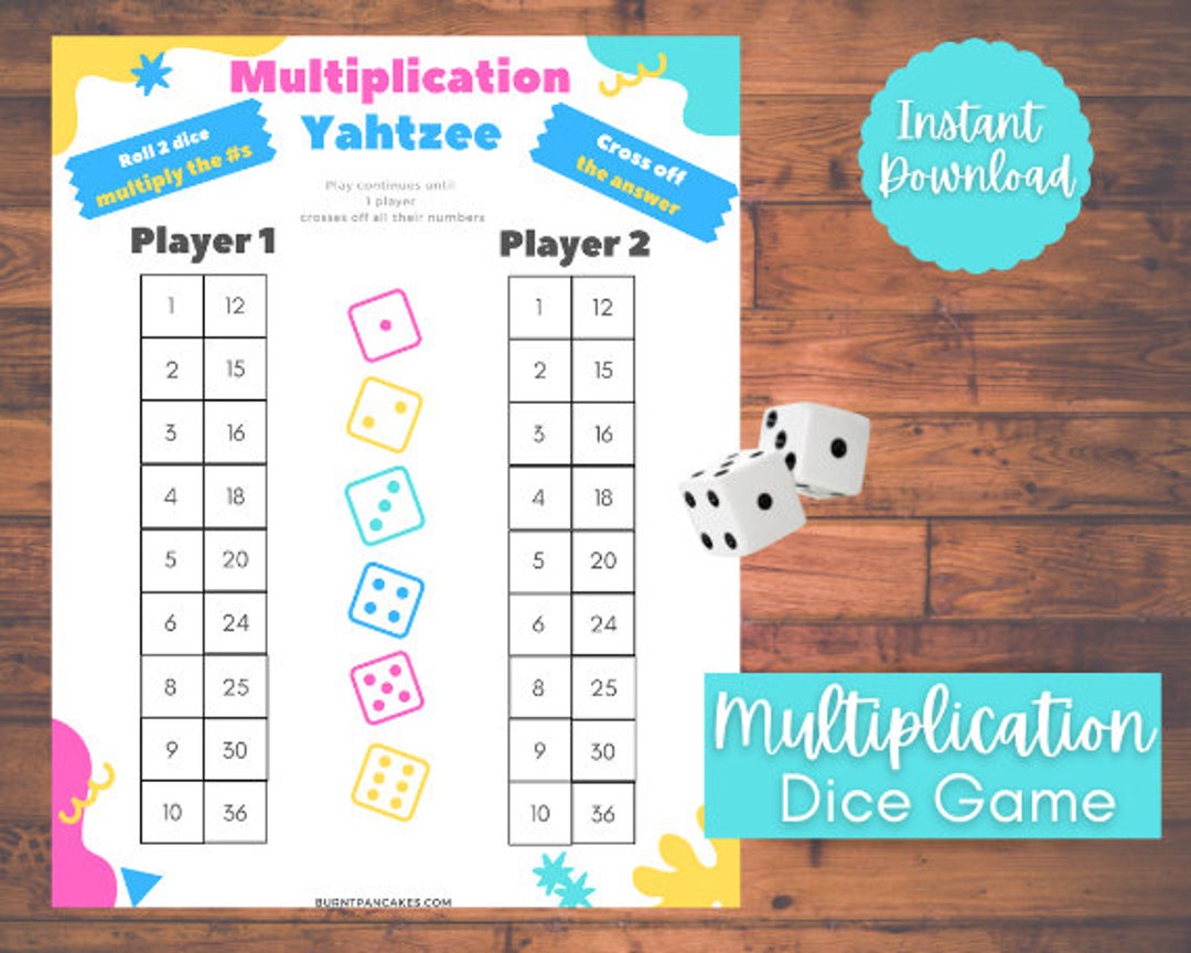 Multiplication Dice Game for Kids | Fun Way to Learn Multiplication ...