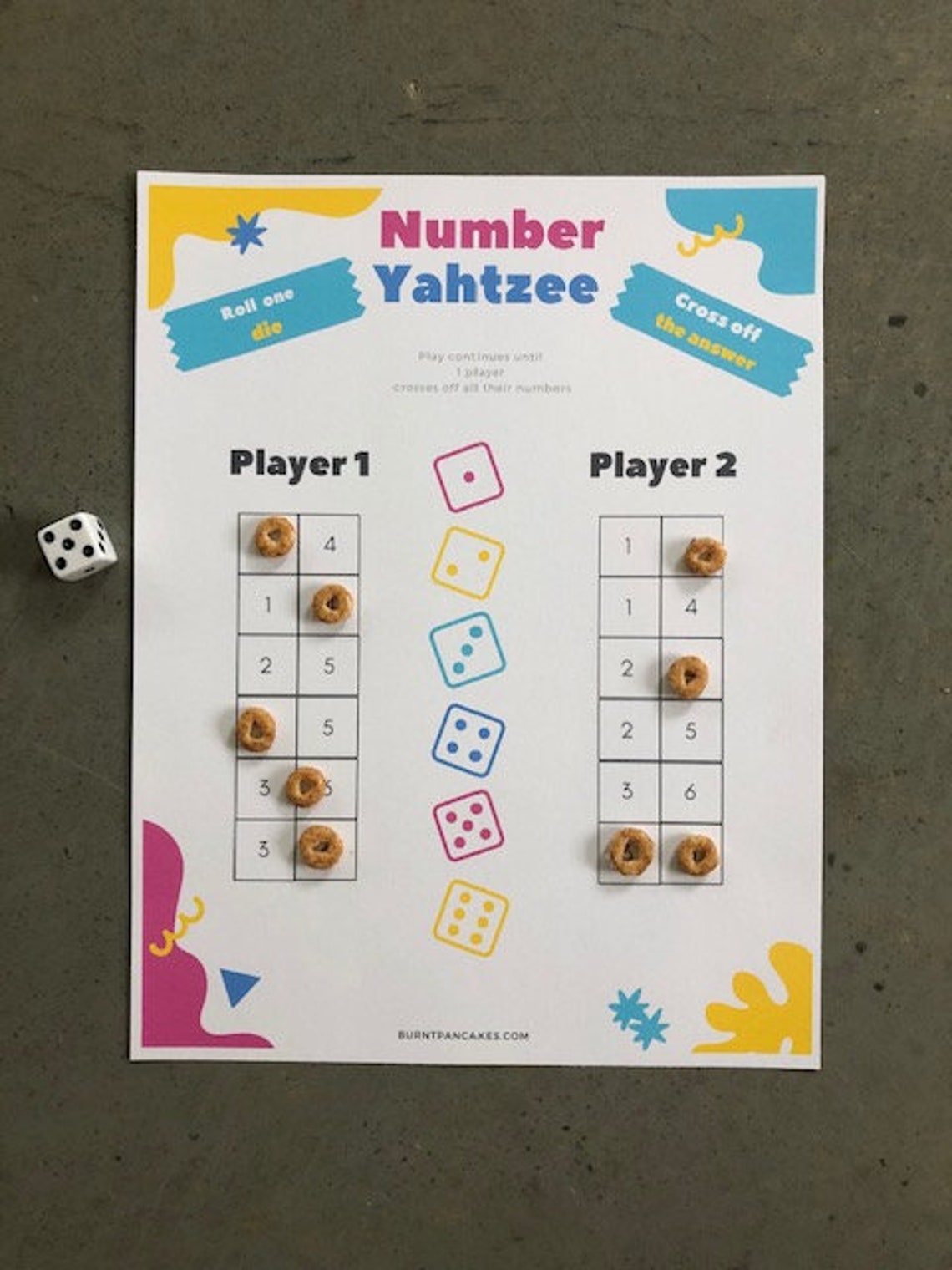 Number Recognition Dice Game | Learn Numbers 1-6 | Preschool ...