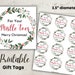 Mistle Toes Gift Tag | Nail Polish Gift | Christmas Party Favor ...