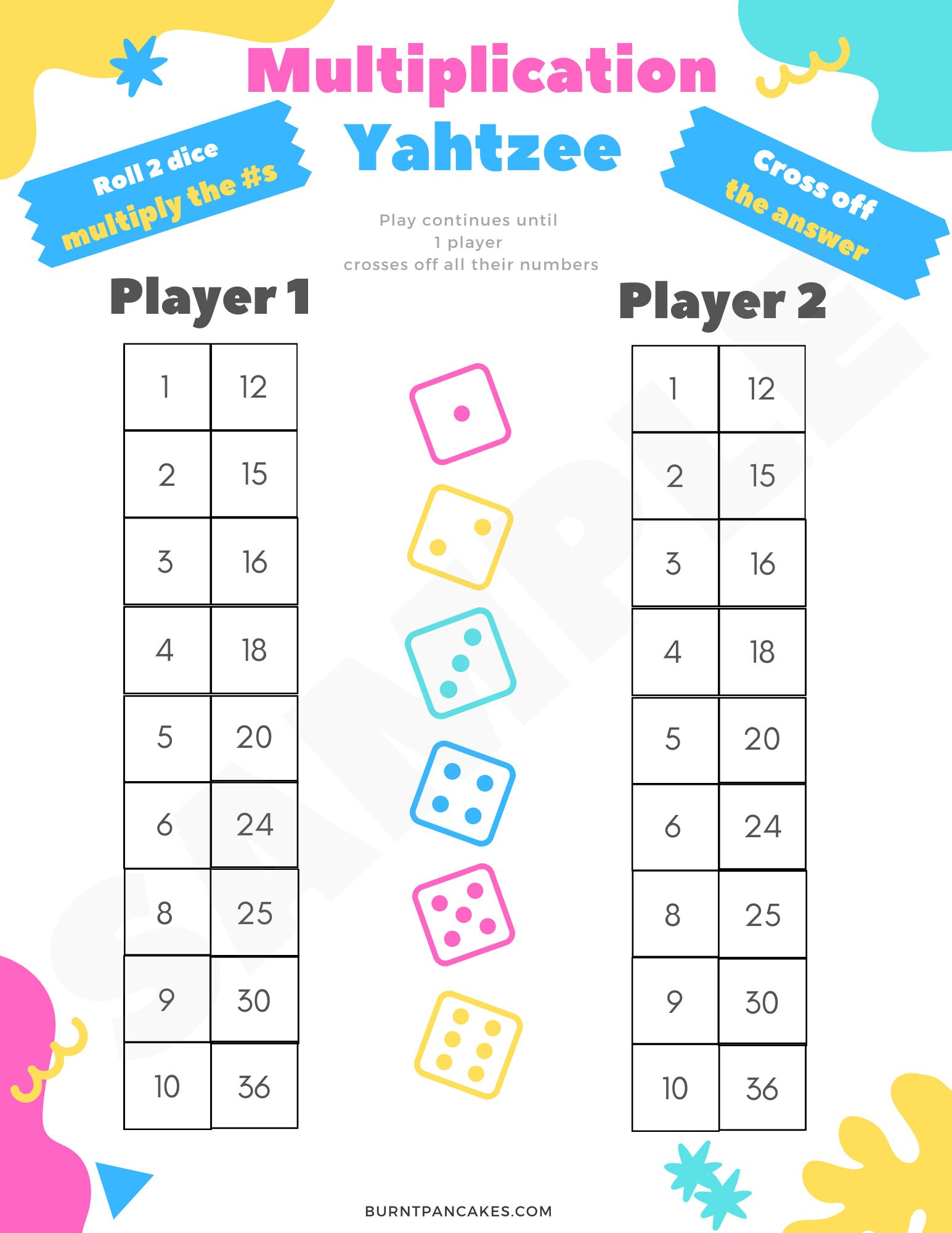 Multiplication Dice Game for Kids | Fun Way to Learn Multiplication ...