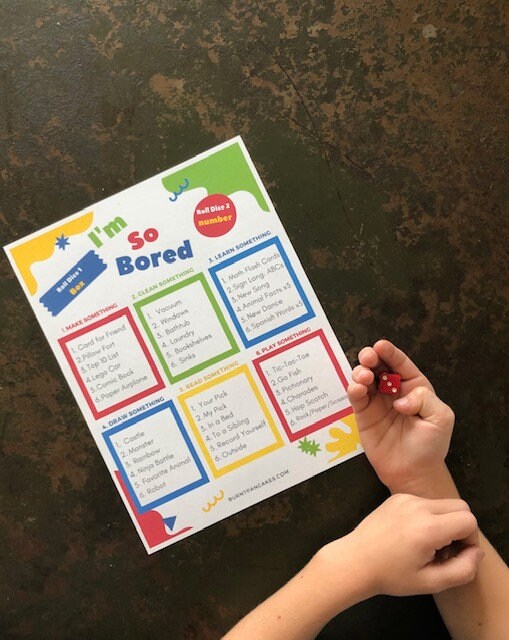Activity Chart for Kids | I'm so Bored Chart | Printable for Kids ...