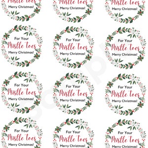 Mistle Toes Gift Tag | Nail Polish Gift | Christmas Party Favor ...