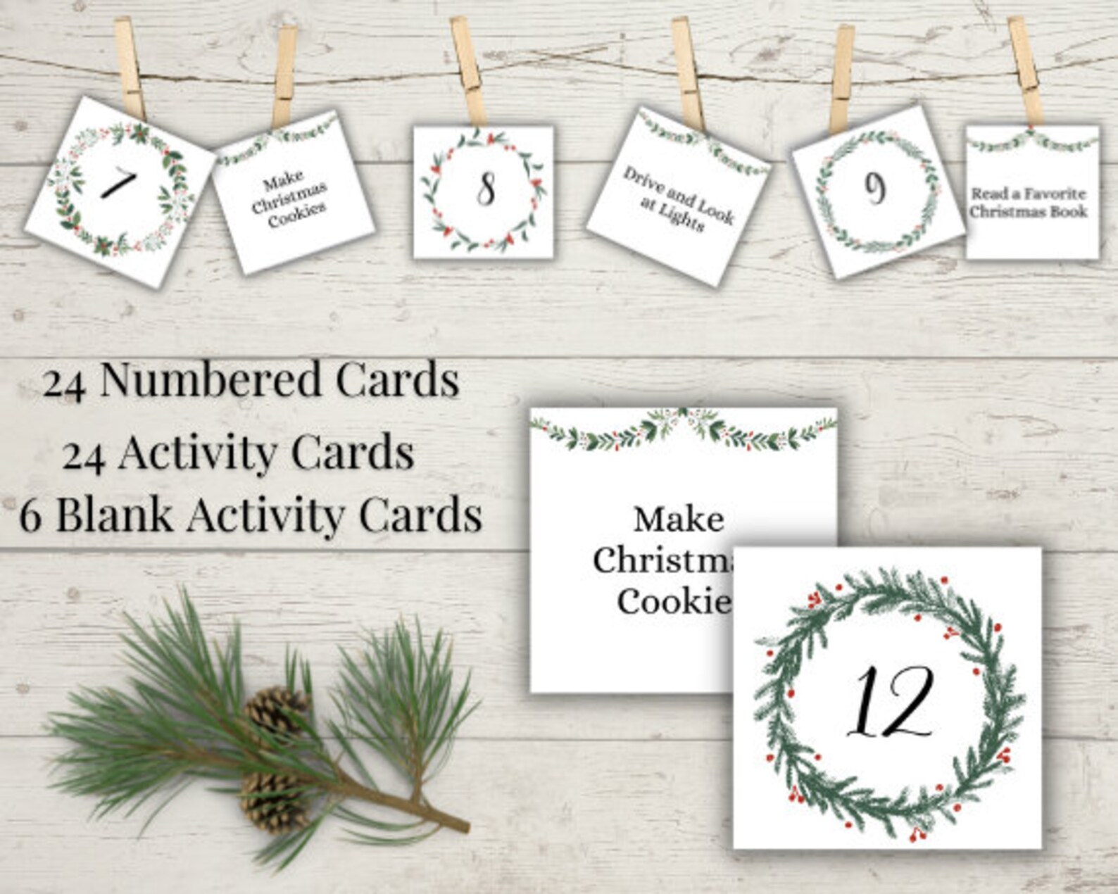 Advent Activity Cards | Countdown to Christmas | Holiday Activities for ...