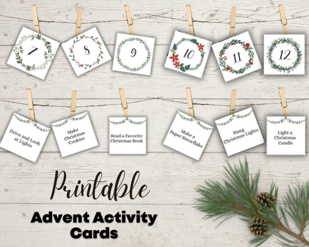 Advent Activity Cards | Countdown to Christmas | Holiday Activities for ...