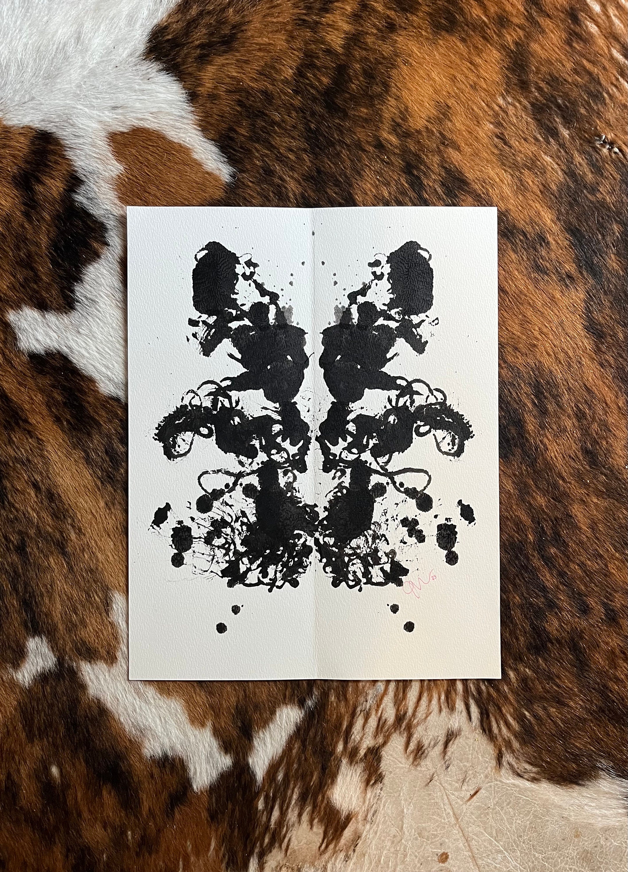 Rorschach-inspired Ink Blot Original Art - Etsy