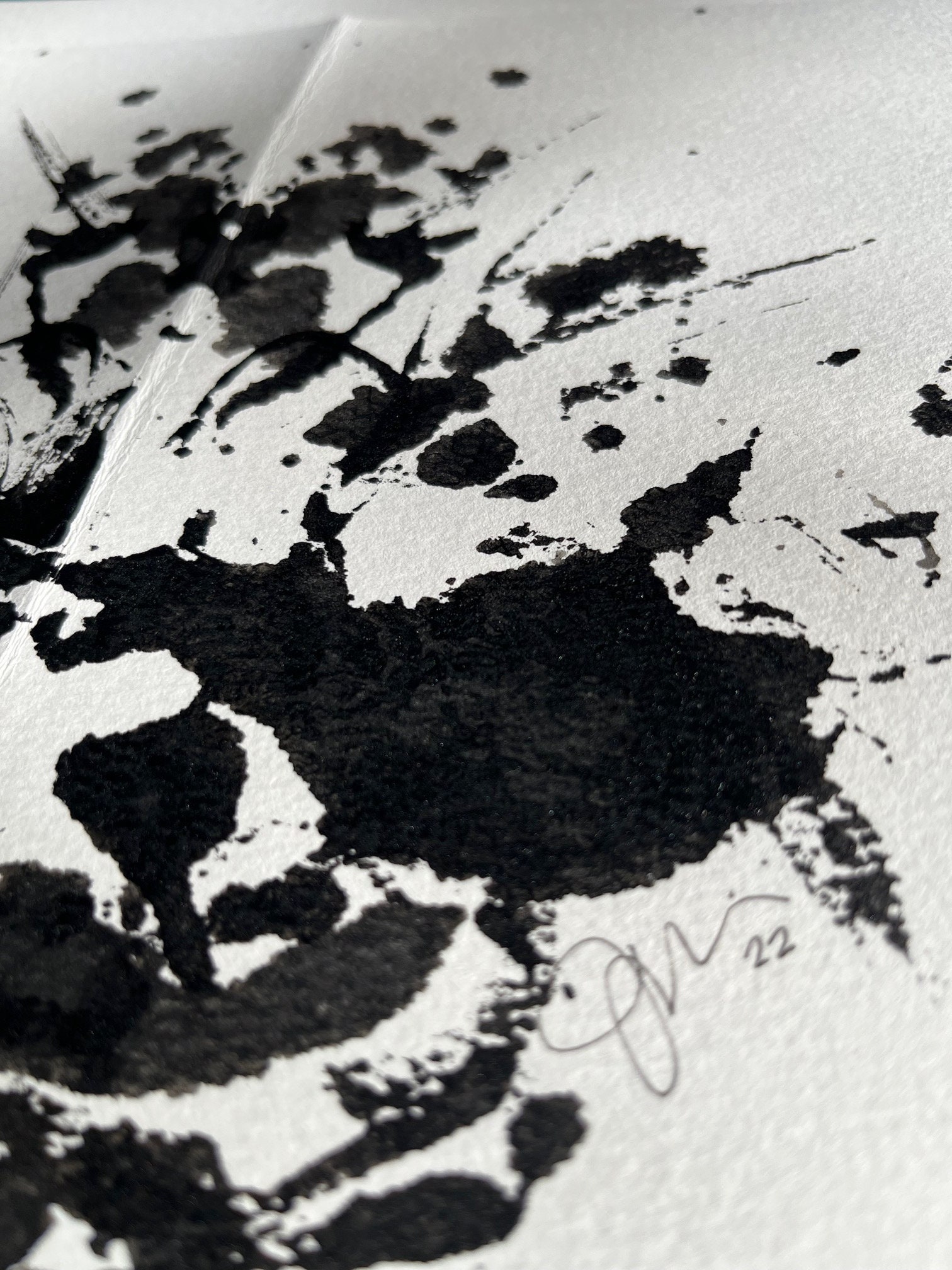 Rorschach-inspired Ink Blot Original Art - Etsy
