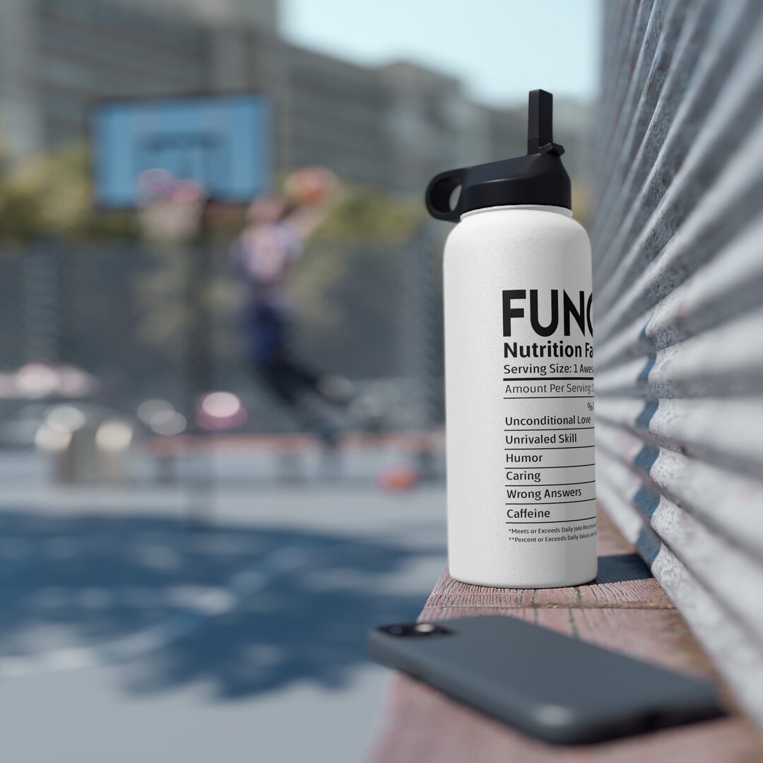 Funcle Nutrition Facts Personalized Stainless Steel Water - Etsy