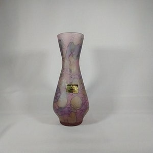 Vintage Hand Painted by Ilanit Olamtov Jerusalem Glass Vase | Etsy