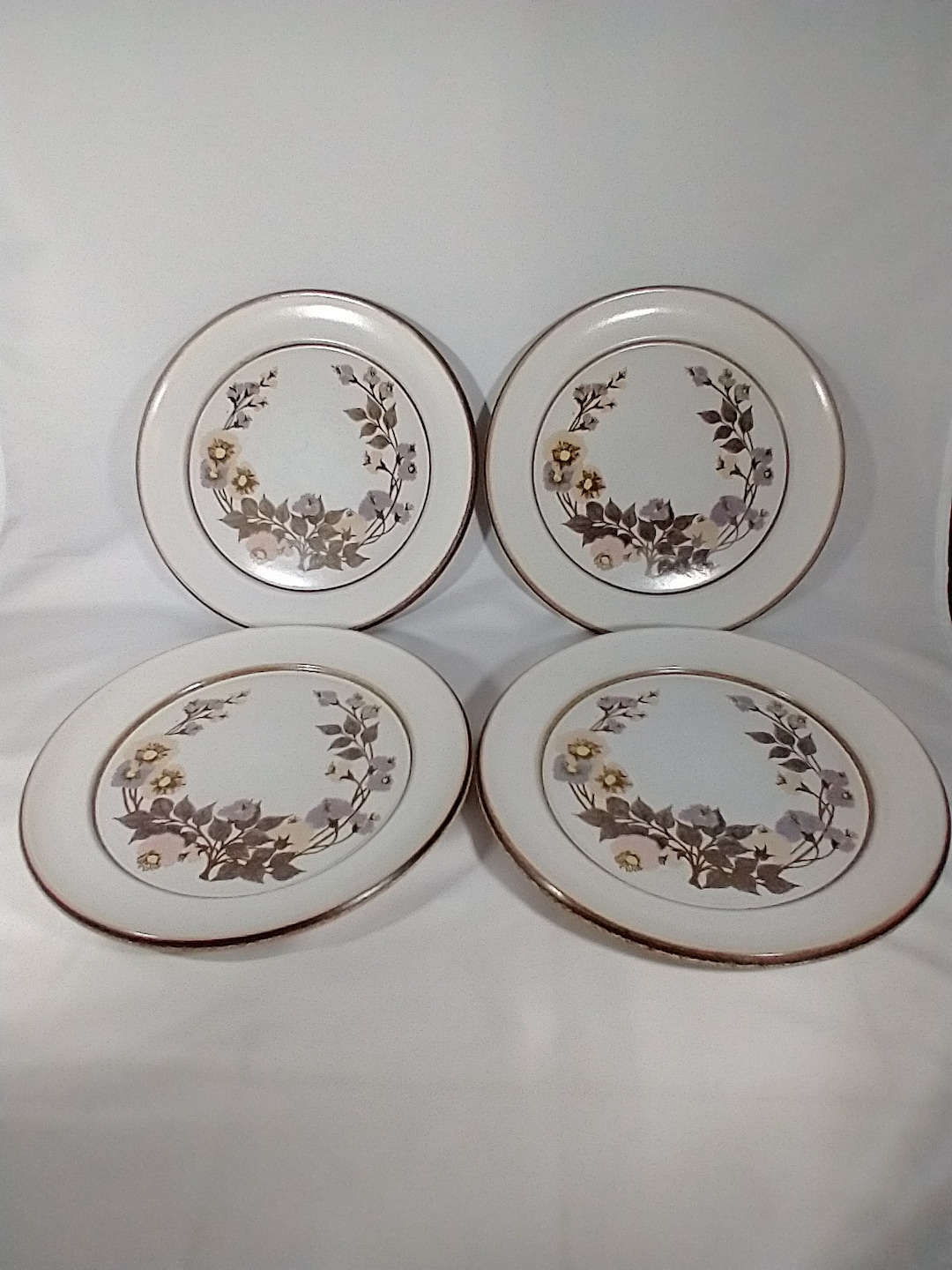 Vintage Denby-langley Chiltern Pattern Salad Plates Set of 4 Made in ...