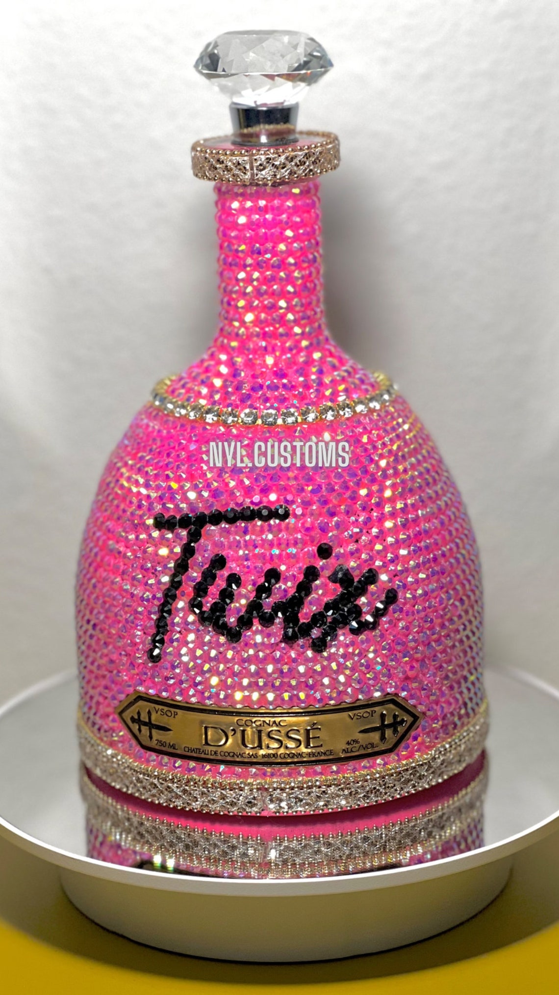 Bedazzled Bling Bottle Liquor Bar Decanter Home Decor Rhinestones Gifts ...