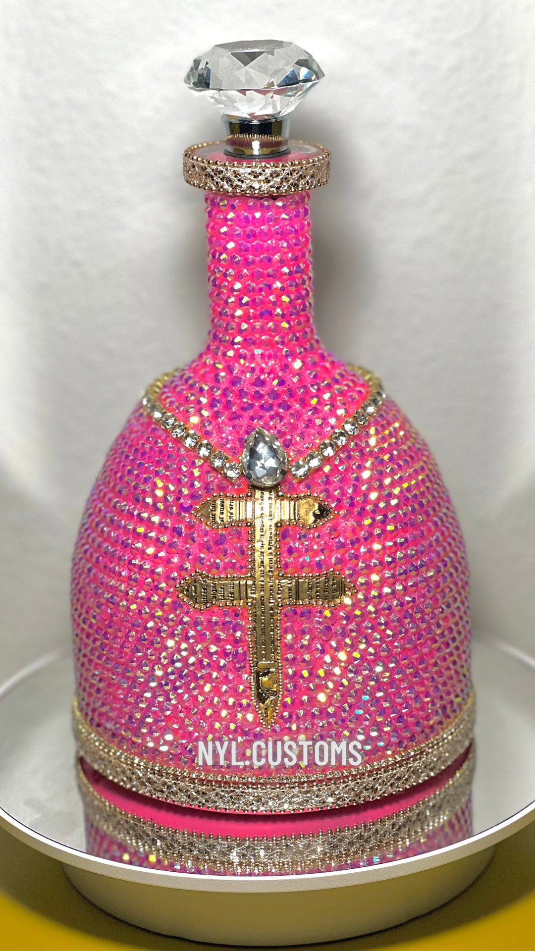 Bedazzled Bling Bottle Liquor Bar Decanter Home Decor Rhinestones Gifts ...